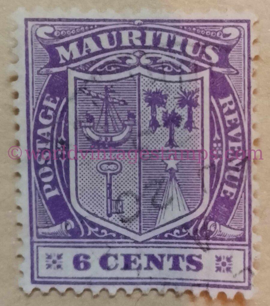 Mauritius Coat of Arms & Diamond Jubilee Postage Stamps