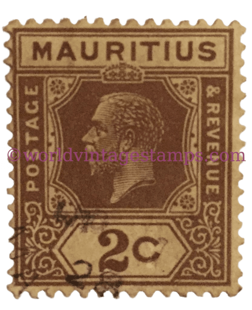 King George V & King Edward VII Mauritius Postage Stamps